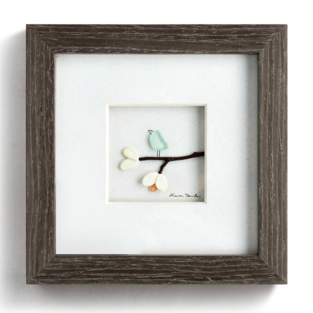Serenity Sharon Nowlan Pebble Art - Gray - Northern Lights Gallery