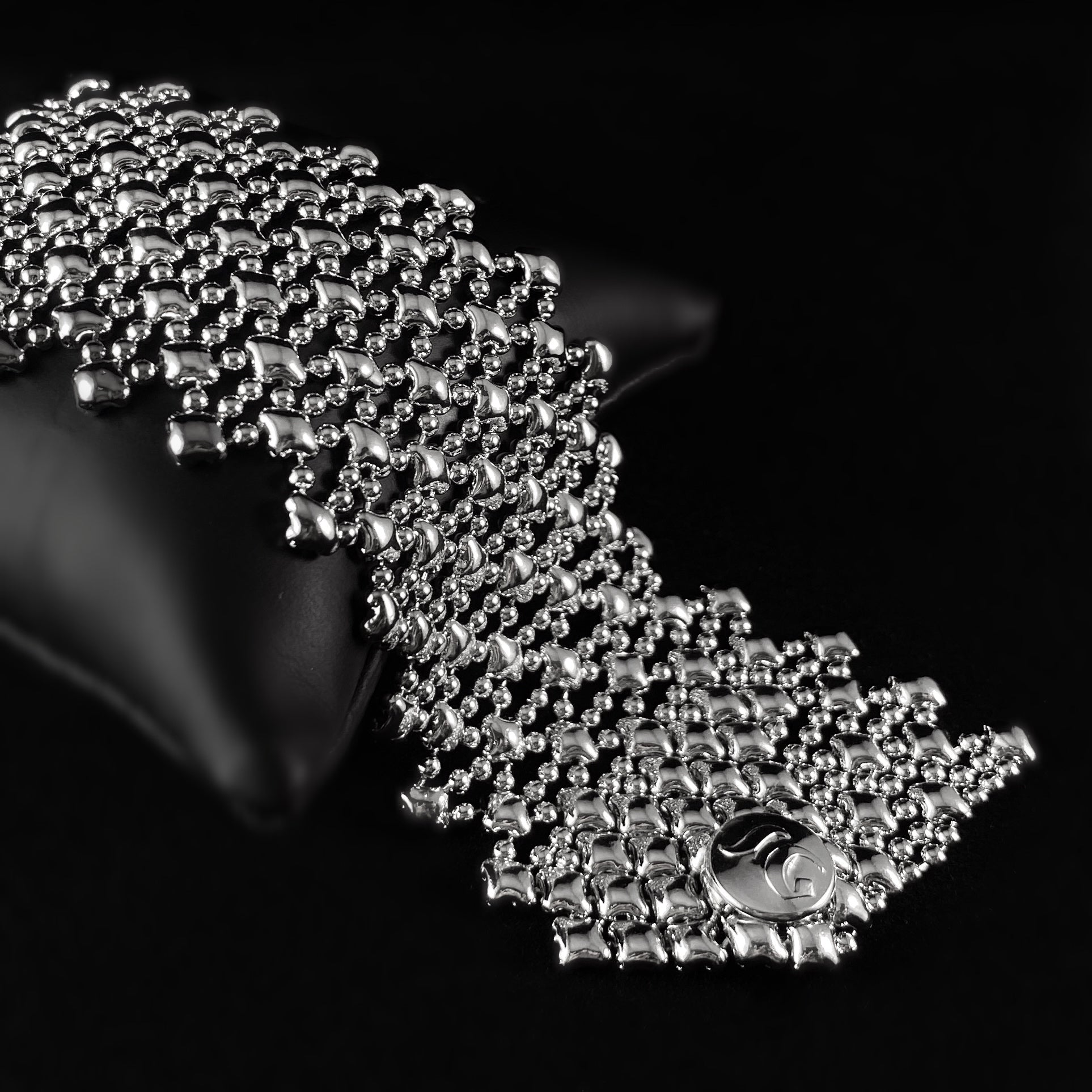 SG Liquid Metal Bracelet - 1 7/8 inch Wide Silver - Northern Lights Gallery