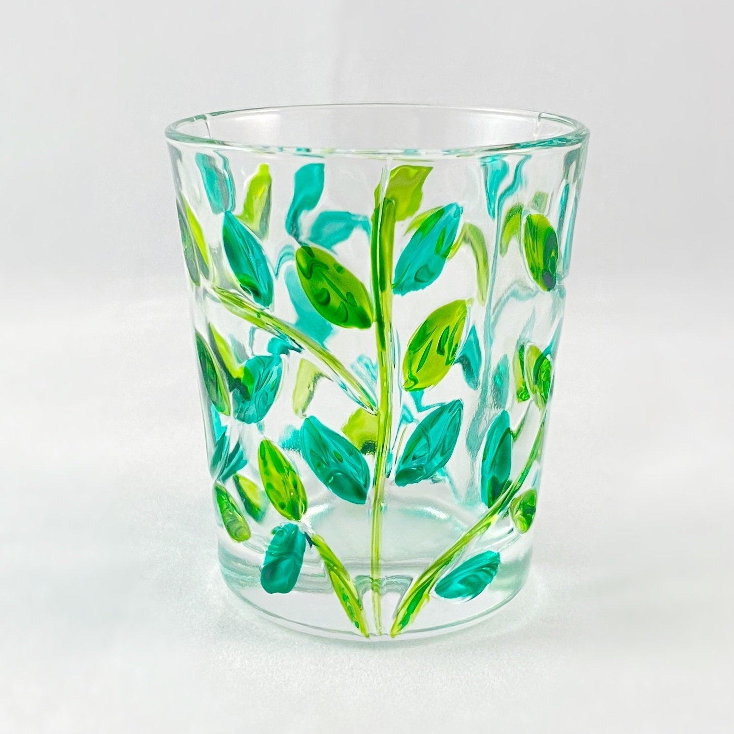Venetian Glass Tree of Life Liquor/Shot Glass Green - Murano Italian ...